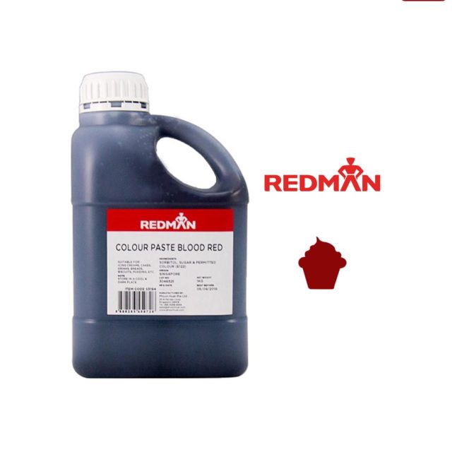 Colour Paste Blood Red Jar of 1kg – Falcons Eye Marketing L.L.C