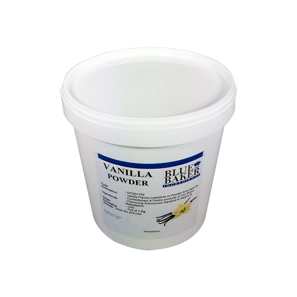 Vanilla Powder Flavour Pail of 1kg – Falcon's Eye Marketing L.L.C