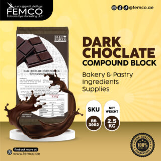 Dark Chocolate Compound Block 2.5kg – Falcons Eye Marketing L.L.C