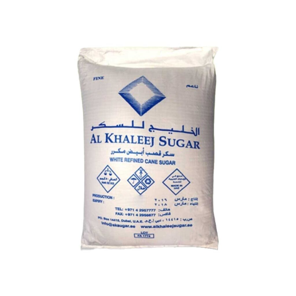 Buy Al Khaleej Refined Sugar 50kg | Best UAE Bulk Price