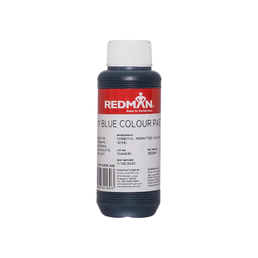 Sky Blue Colour Paste 150g Bottle – Falcons Eye Marketing L.L.C