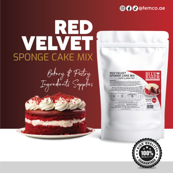 Red Velvet Sponge Cake Mix 10kgs Bag – Falcons Eye Marketing L.L.C